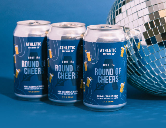 Round of Cheers | Non-Alcoholic Brut IPA | Athletic Brewing Co ...